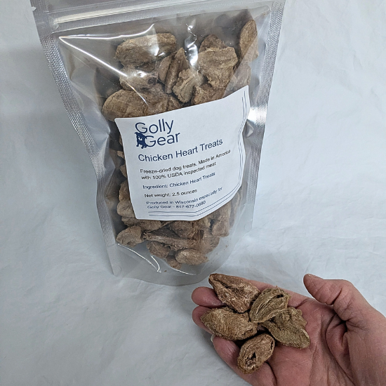 Chicken Heart Treats | Single-Ingredient, High Protein from Golly Gear